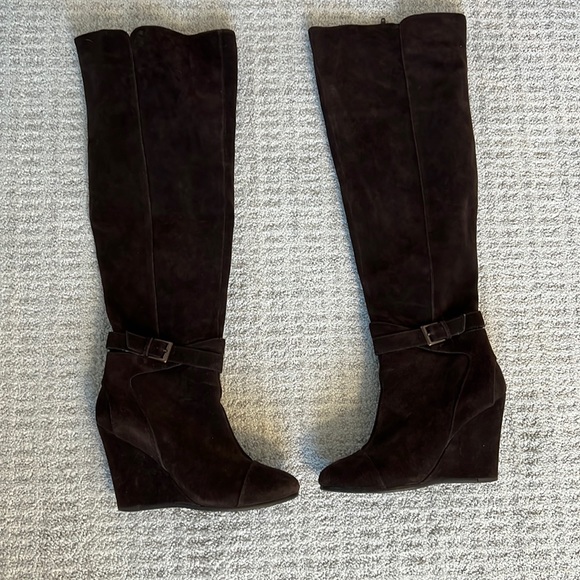 Kelsi Dagger | Shoes | Kelsi Dagger Brown Suede Knee High Boots 85 ...